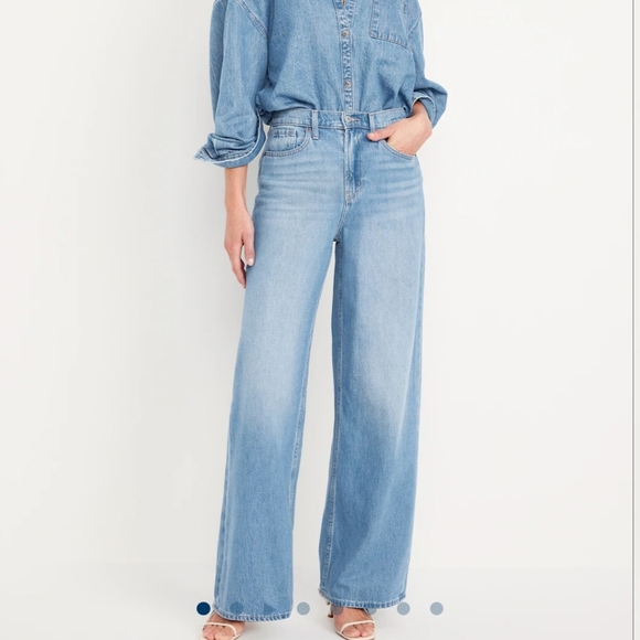 Old Navy | Jeans | Tall Old Navy Drapey Denim High Rise Baggy Wide Leg ...